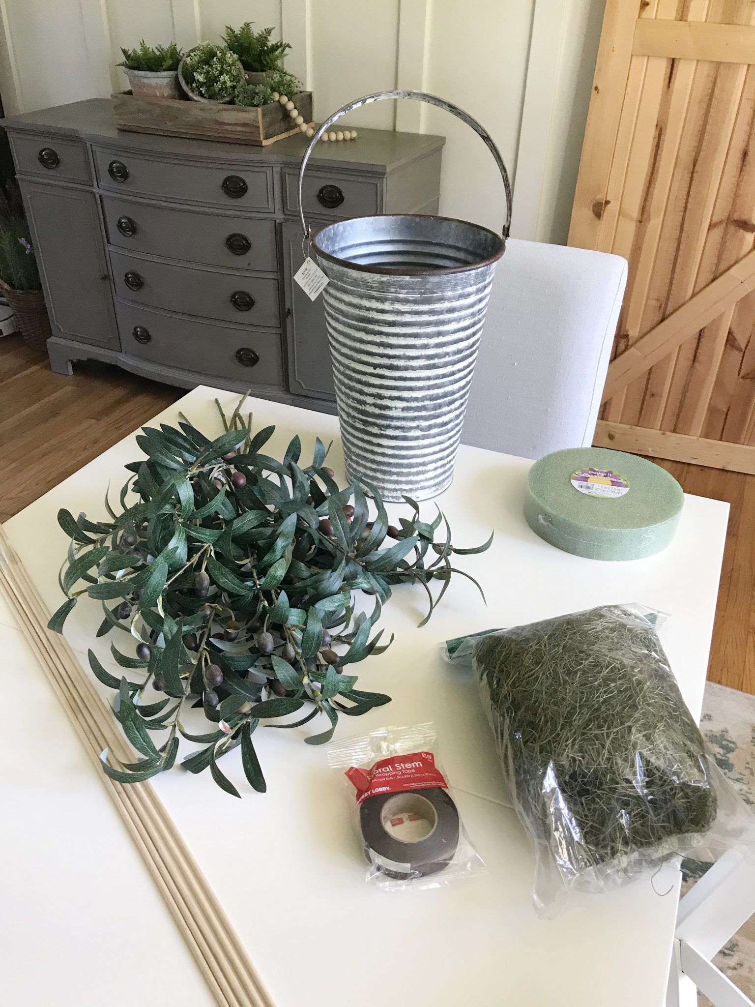 DIY Faux Olive Tree