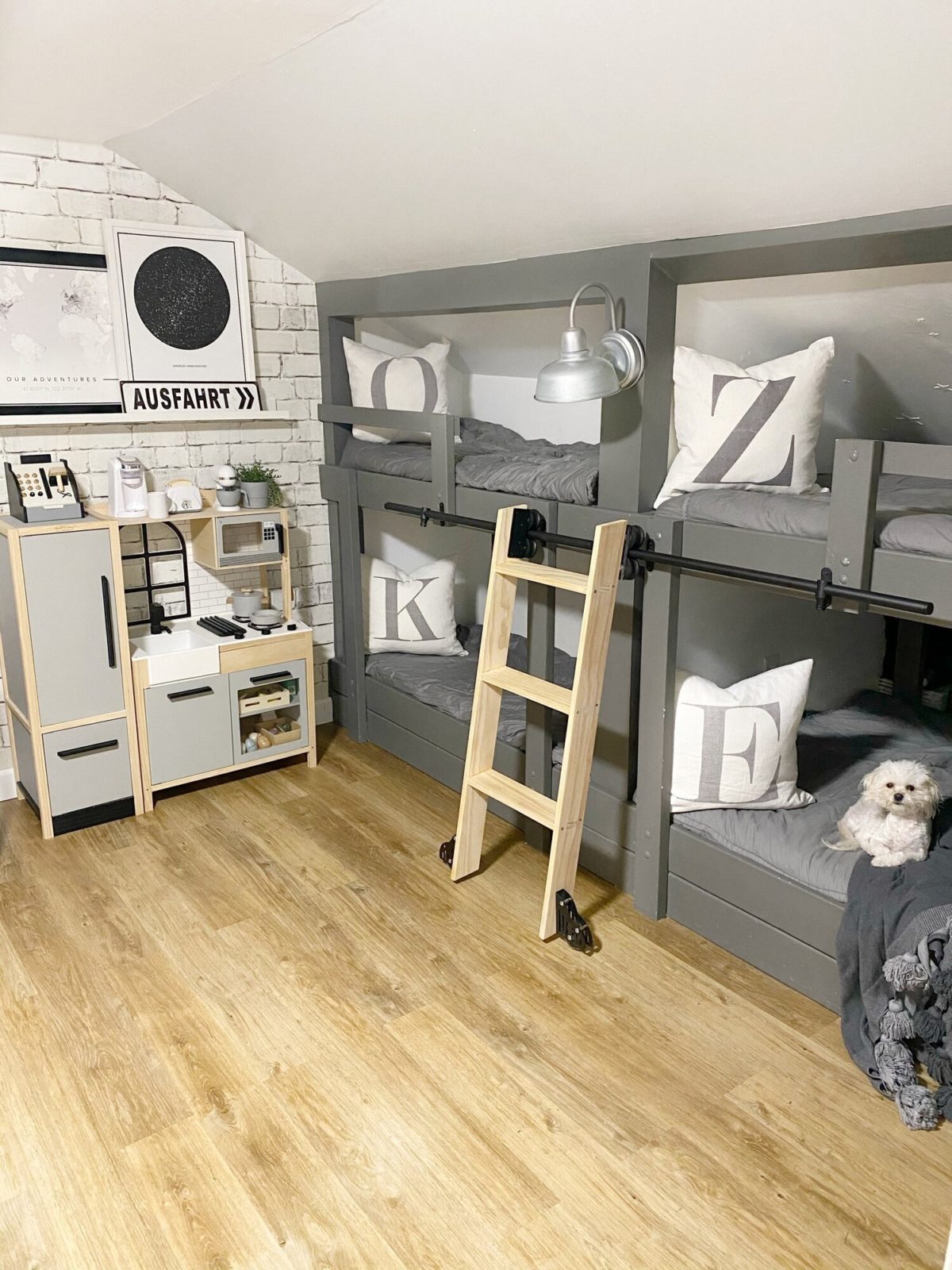Boys Shared Bunk Bed Room