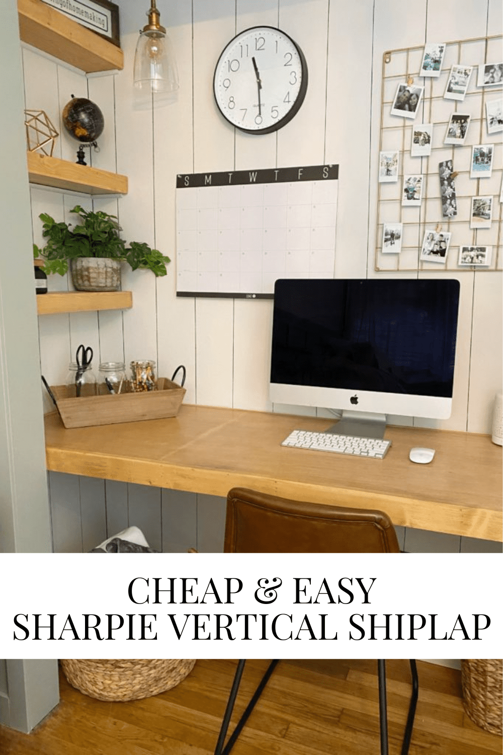 Cheap & Easy Sharpie Vertical Shiplap